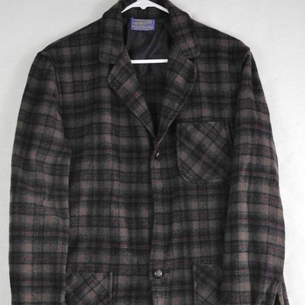 Pendleton Shirt Jacket Classic Shadow Virgin Wool - Gem